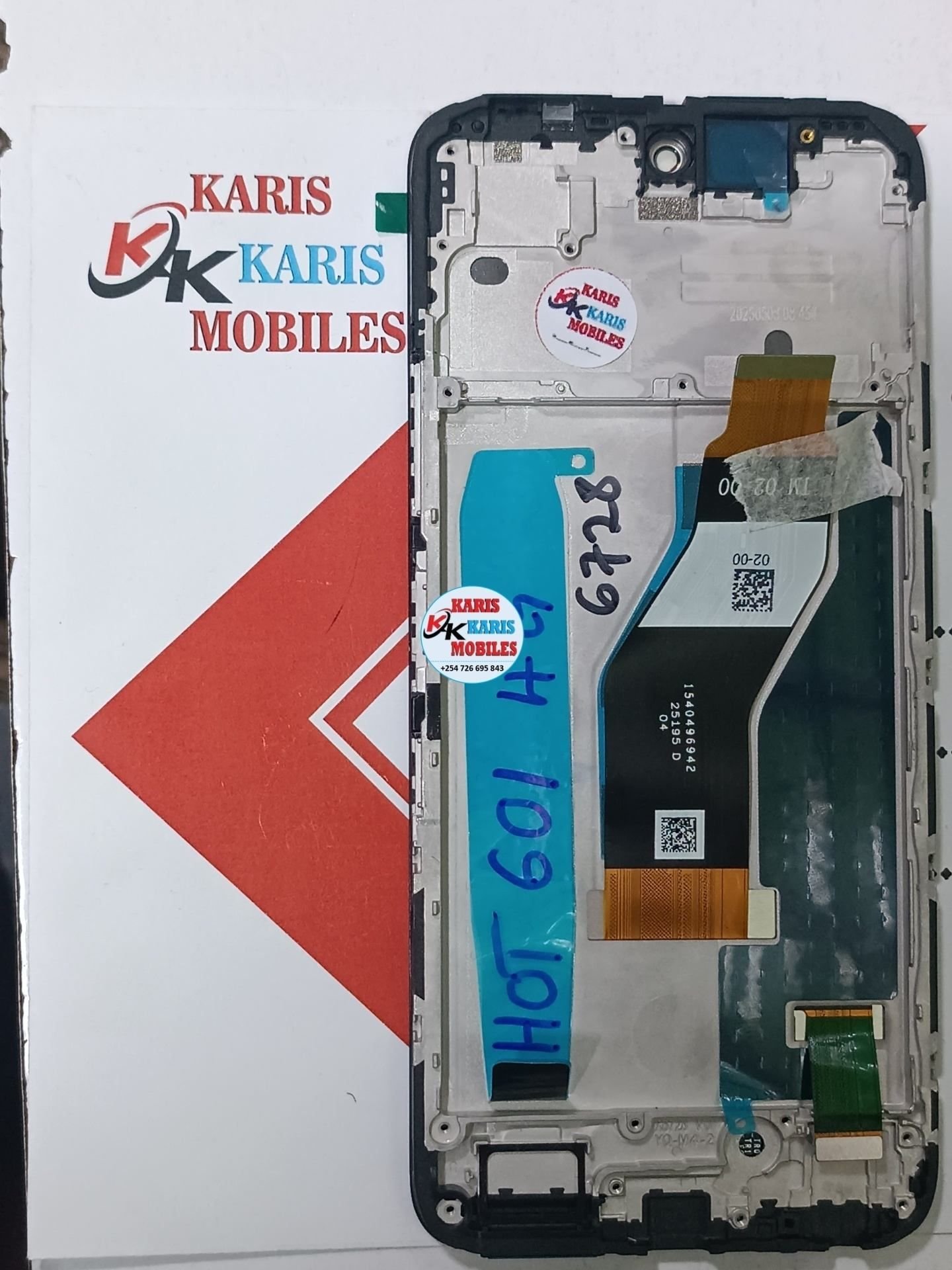 INFINIX x6728 lcd , screens replacement price in kenya is KES 3,500.00