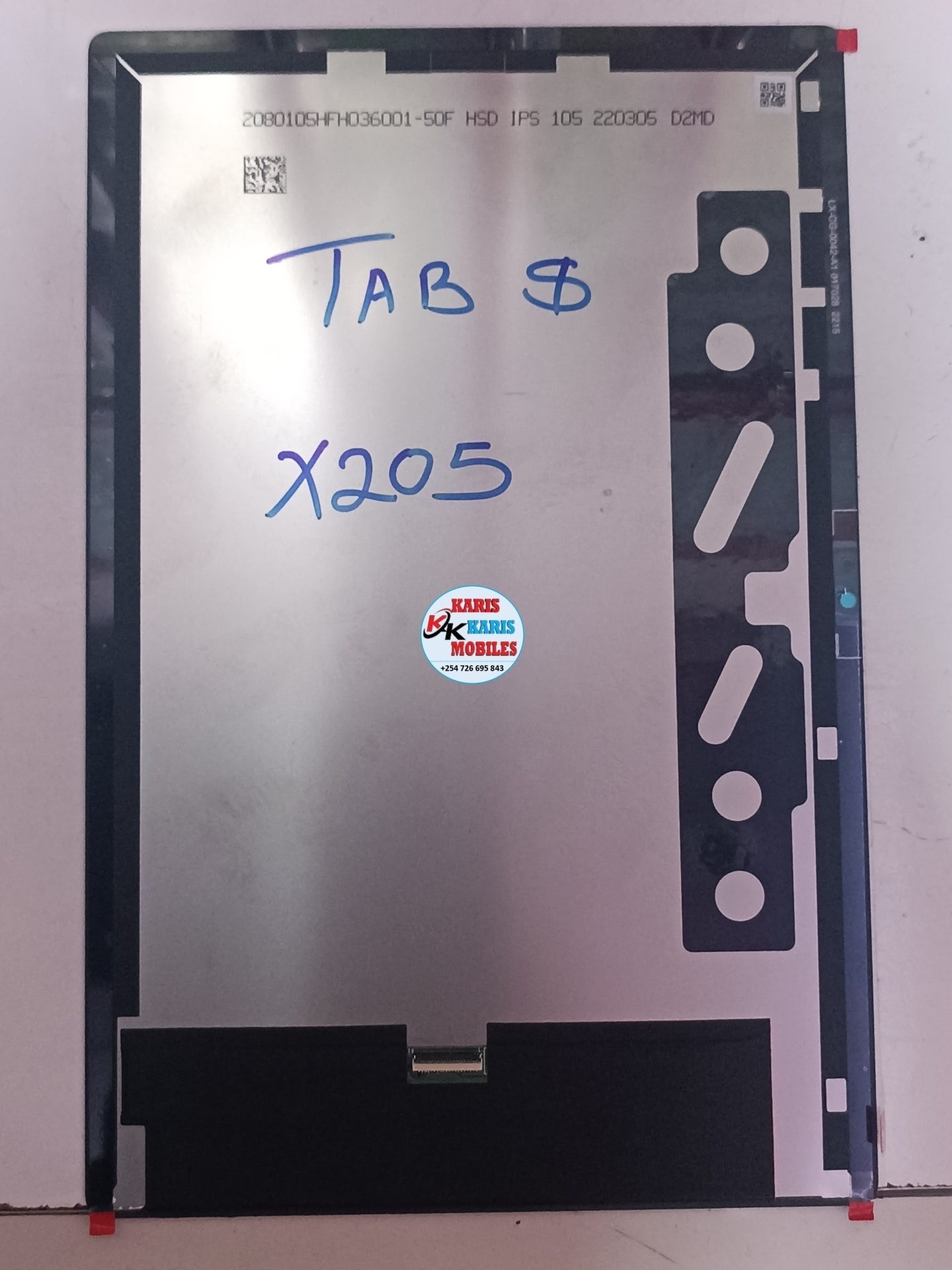 SAMSUNG TAB 8 ×205 lcd , screens replacement price in kenya is KES 4,500.00